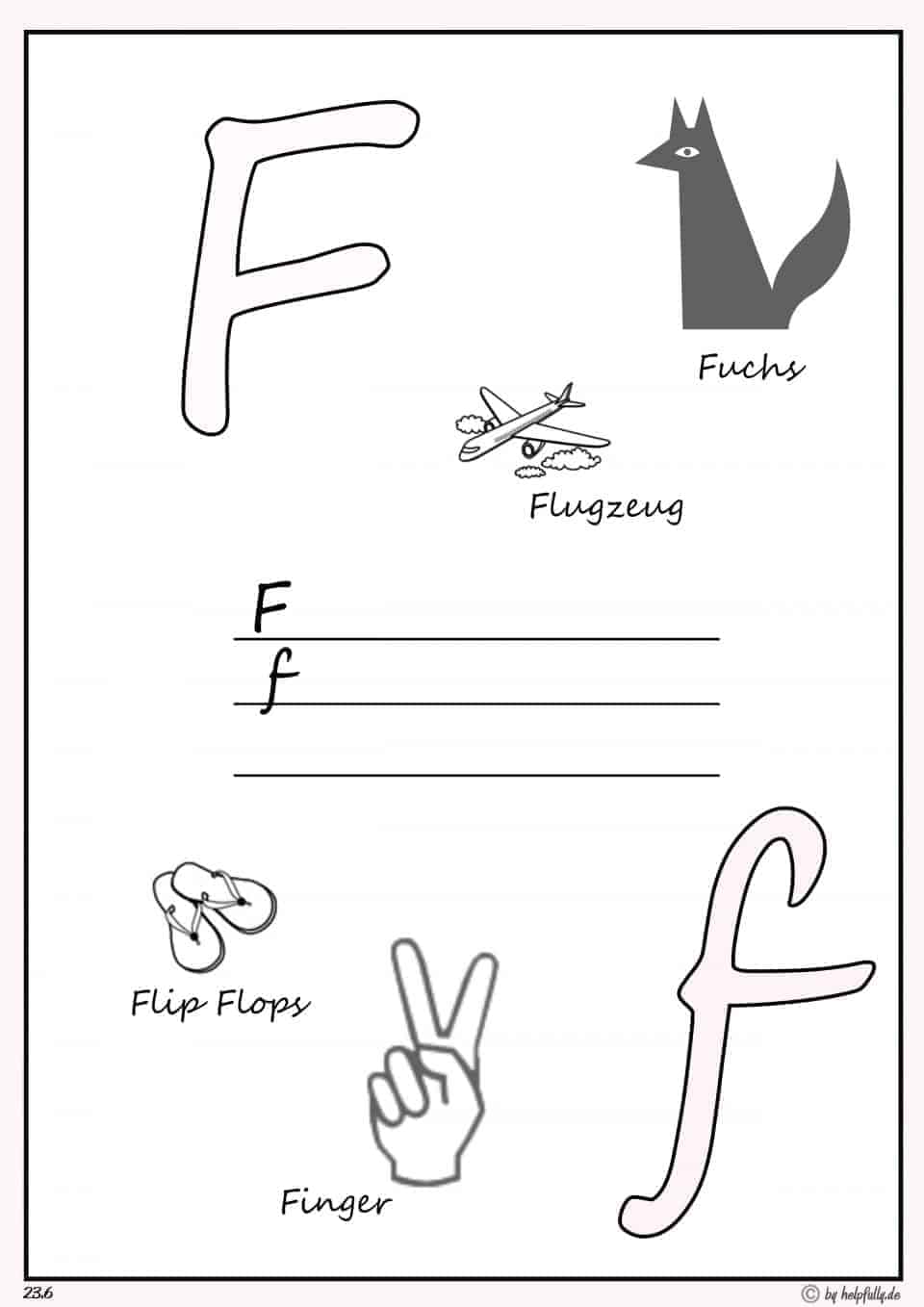 Lern’ das ABC – Buchstabe “F”