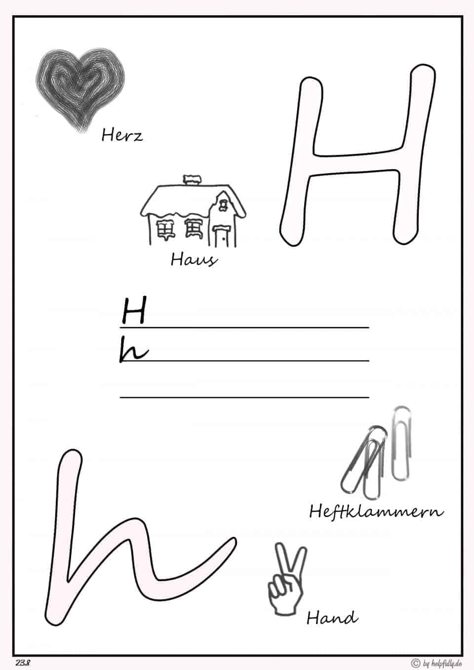 Lern’ das ABC – Buchstabe “H”