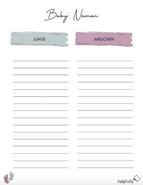 Listen | Kostenlose Vorlagen für Haushalt & Büro ausdrucken - helpfully.de