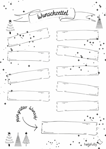 Listen | Kostenlose Vorlagen als PDF ausdrucken - helpfully.de