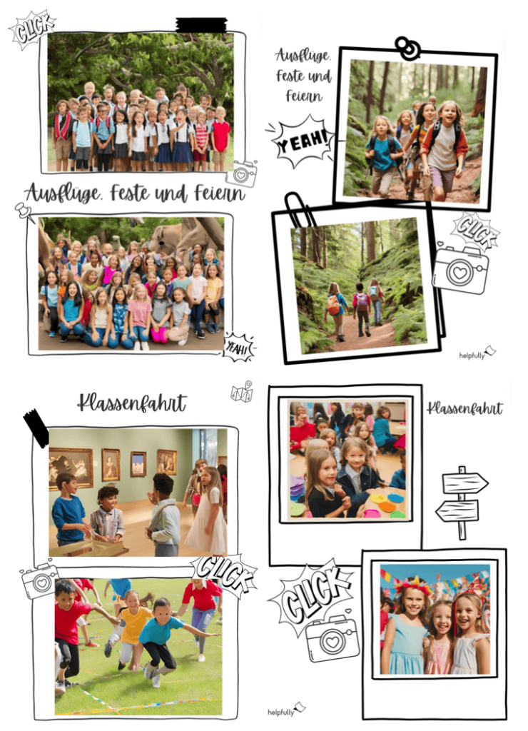 Foto-Collagen basteln "Schule" - Gratis-PDF | helpfully.de