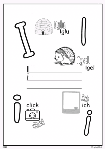 Lern’ das ABC – Buchstabe “I i”