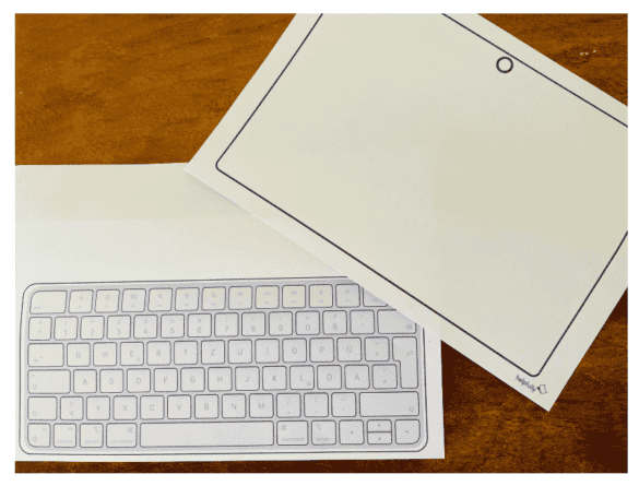 Computer basteln - Vorlage mit Tastatur & Bildschirm PDF - helpfully.de