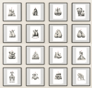 Poster "Affen Liebe" Gratis PDF ausdrucken - helpfully.de