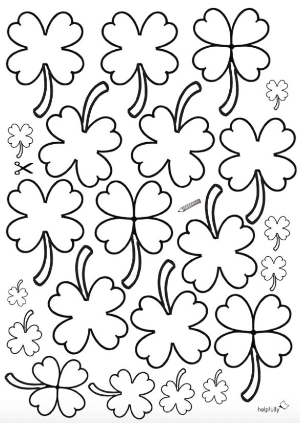Kleines Kleeblatt Zum Ausdrucken