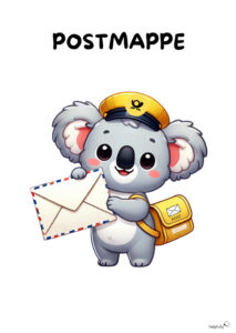 Mega süße Postmappen A4 "Wildtiere" Grundschule - helpfully.de