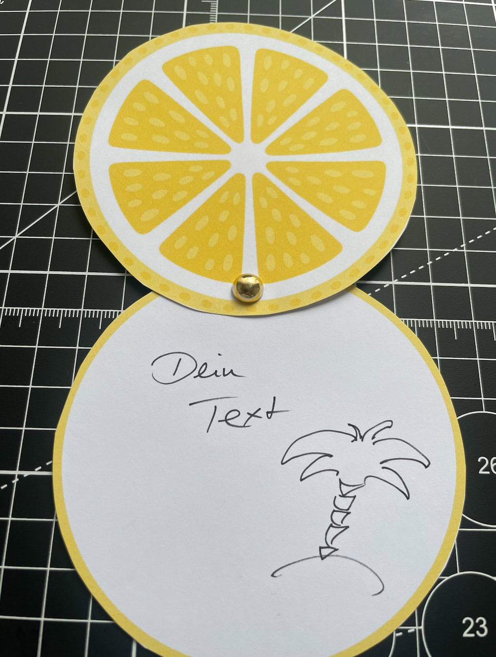 Zitrone- Coole Sommer-Einladung basteln Gratis PDF | helpfully.de