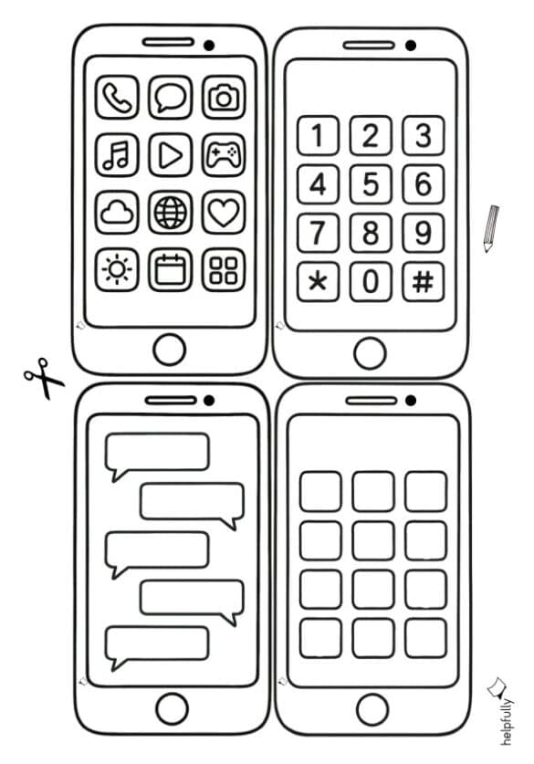 Handy basteln aus Papier - Coole Smartphone Vorlagen | helpfully