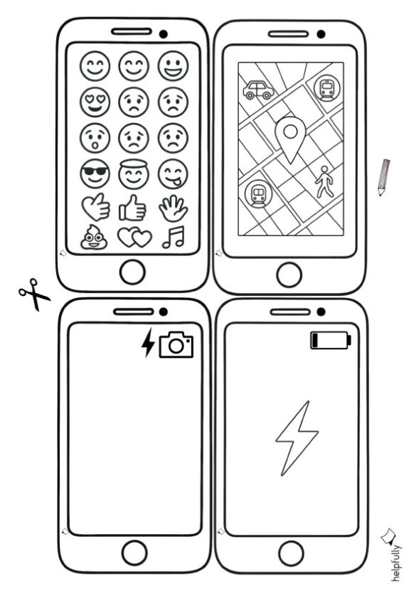 Handy basteln aus Papier - Coole Smartphone Vorlagen | helpfully