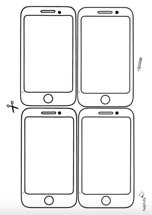 Handy basteln aus Papier - Coole Smartphone Vorlagen | helpfully