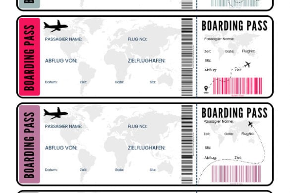 Tickets / Eintrittskarten als Vorlage zum Ausdrucken - helpfully.de