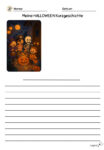 Arbeitsblätter "Halloween" Bildgeschichten schreiben | helpfully.de