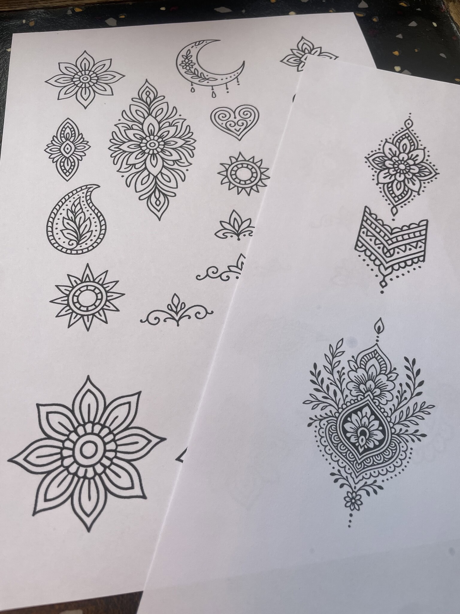 Vorlage Henna-Tattoos "Boho-Mandala" Gratis-PDF | helpfully.de