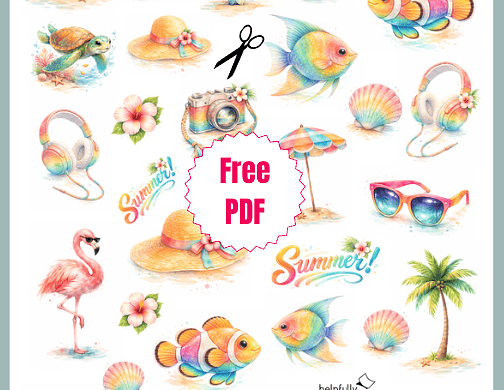 Summer DIY: printable Bookmarks free PDF | helpfully.de