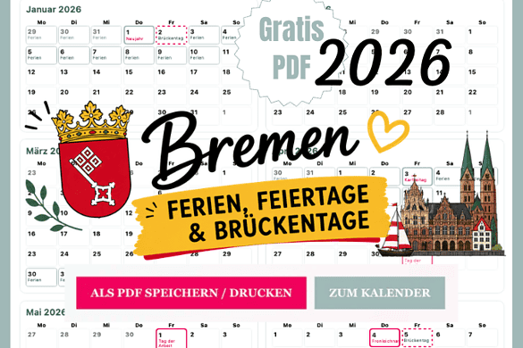 Ferien & Feiertage 2026 in Berlin - Kalender PDF | helpfully.de