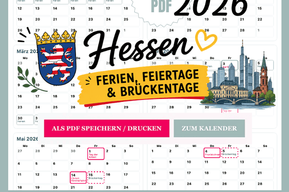 Ferien & Feiertage 2026 in Berlin - Kalender PDF | helpfully.de