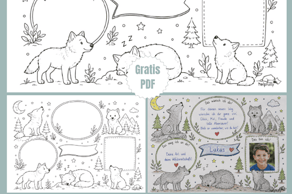 DIY-Vorlage Abschied für Grundschüler gratis PDF | helpfully.de