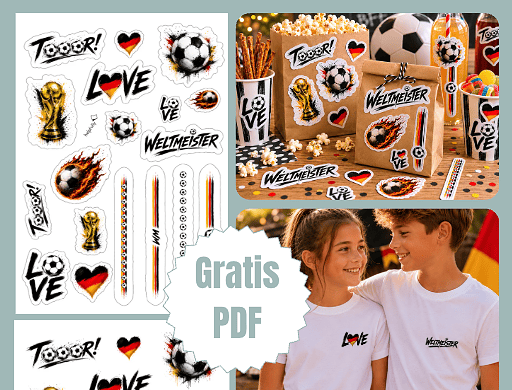 Süße Einschulungs-Sticker "Willkommen" gratis PDF | helpfully.de
